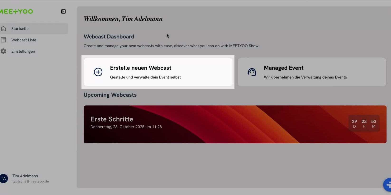 Getting Started with MEETYOO SHOW: A Guide to Your First Webcast ...